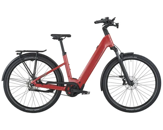 Vélo urbain/trekking électrique E-HORIZON SUV 20 BELT WAVE Rouge Métal ...