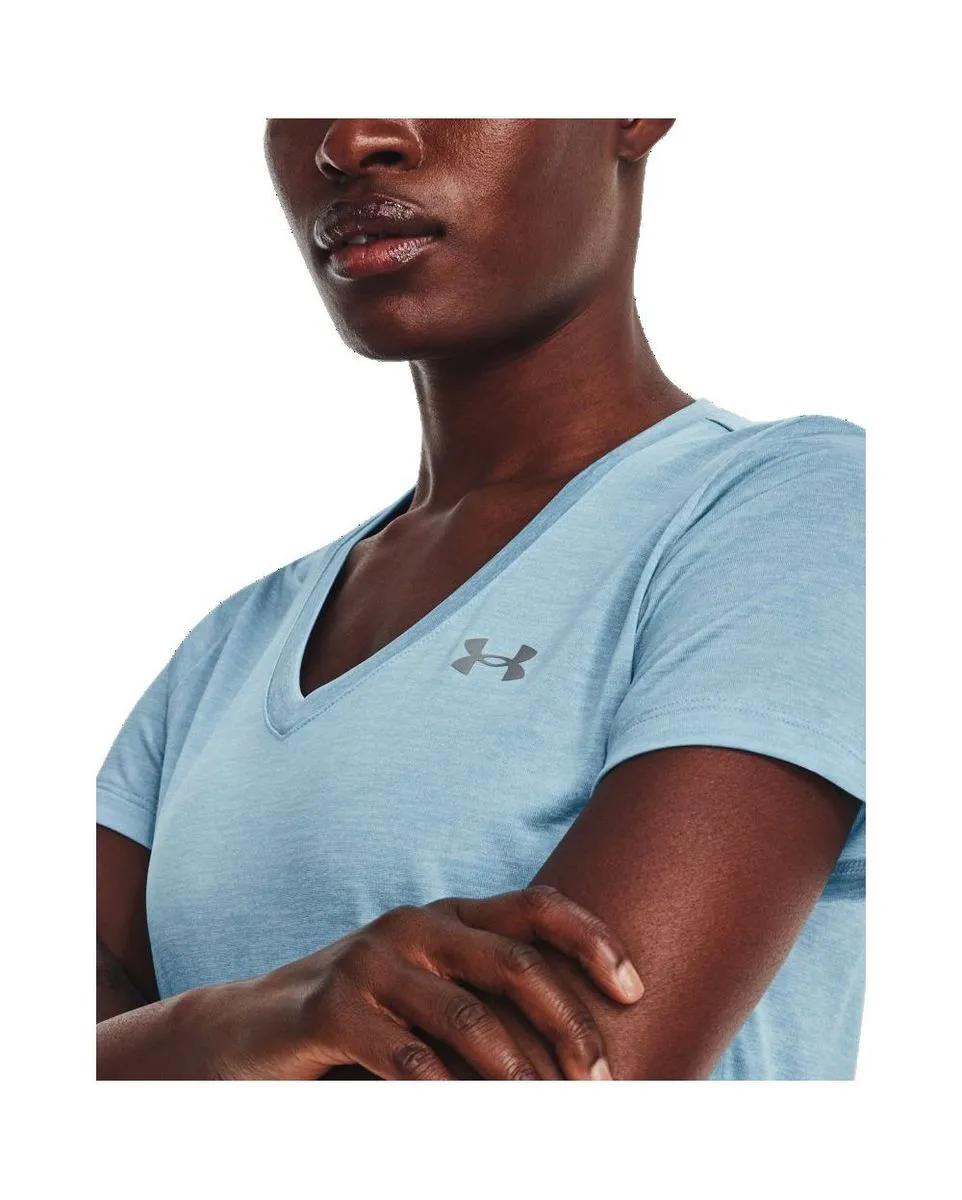 T-shirt Femme Under armour TECH SSV - TWIST Bleu Sport 2000 - Ref ...