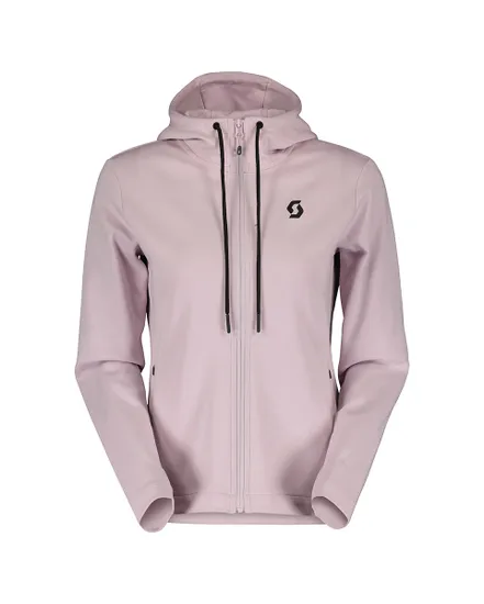 Sweat à capuche Femme TECH ZIP HOODY Rose - Ref 403291-7339