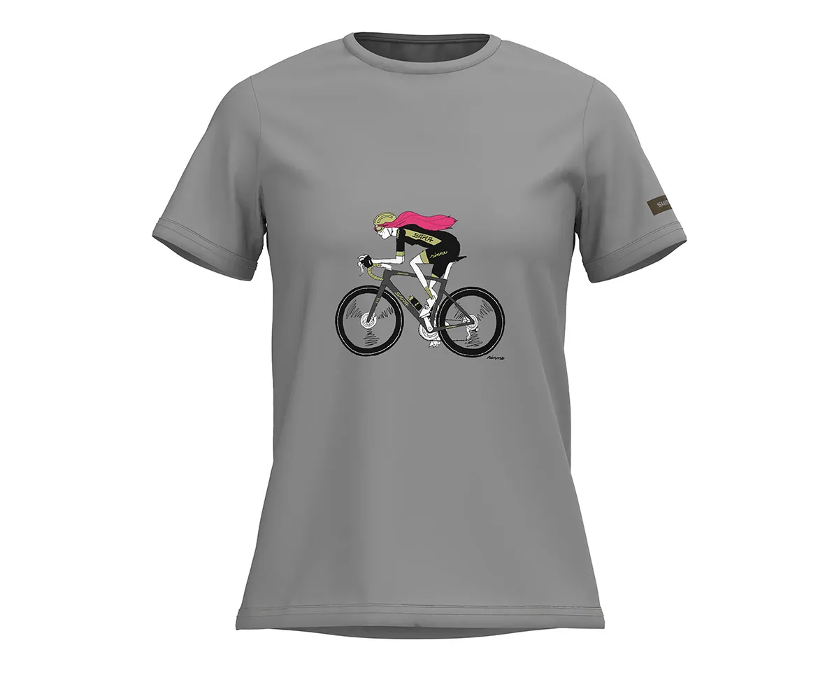 T-shirt manches courtes Femme SENTIERO LTD Blanc/Gris - Ref ...