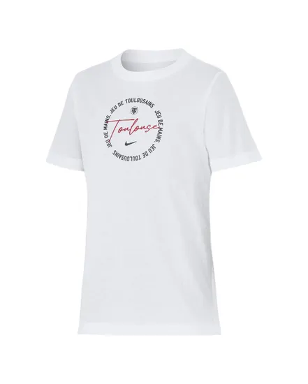 T-Shirt Enfant plus âgé Nike STADE TOULOUSAIN YOUTH GRAPHIC TEE 1 Blanc ...