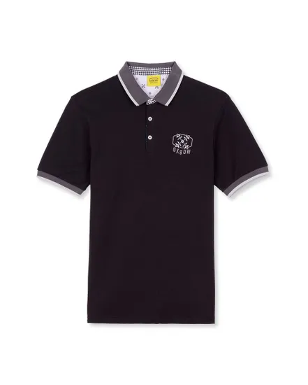 Polos Homme Oxbow POLO MANCHES COURTES COL CHEMISE Noir Sport 2000 ...