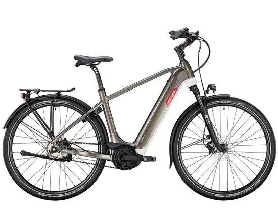 Vélo électrique urbain/trekking MANOC 3 DIAMOND Gris/Noir - Ref ...