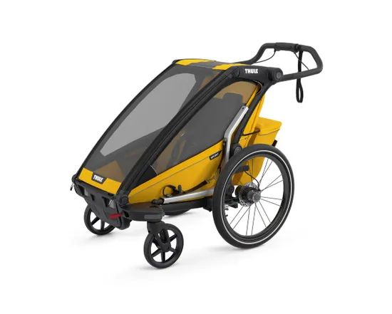 Remorque pour enfant 1 place CHARIOT SPORT Jaune - Ref 10201022