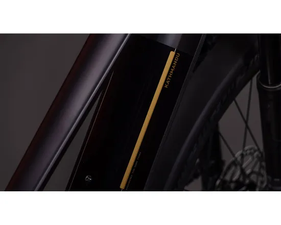 Vélo trekking électrique KATHMANDU HYBRID COMFORT SLX 800 Noir/Or - Ref ...