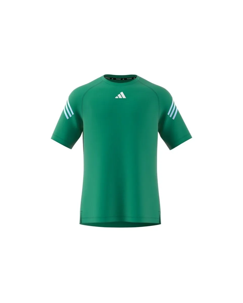 T-shirt manches courtes Homme Adidas TI 3S TEE Vert Sport 2000 - Ref IC5495