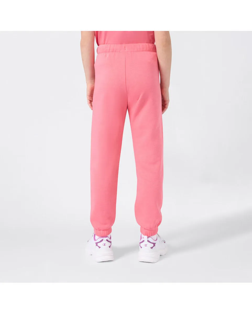 Pantalon de survetement Fille Champion ELASTIC CUFF PANTS Rose Sport ...