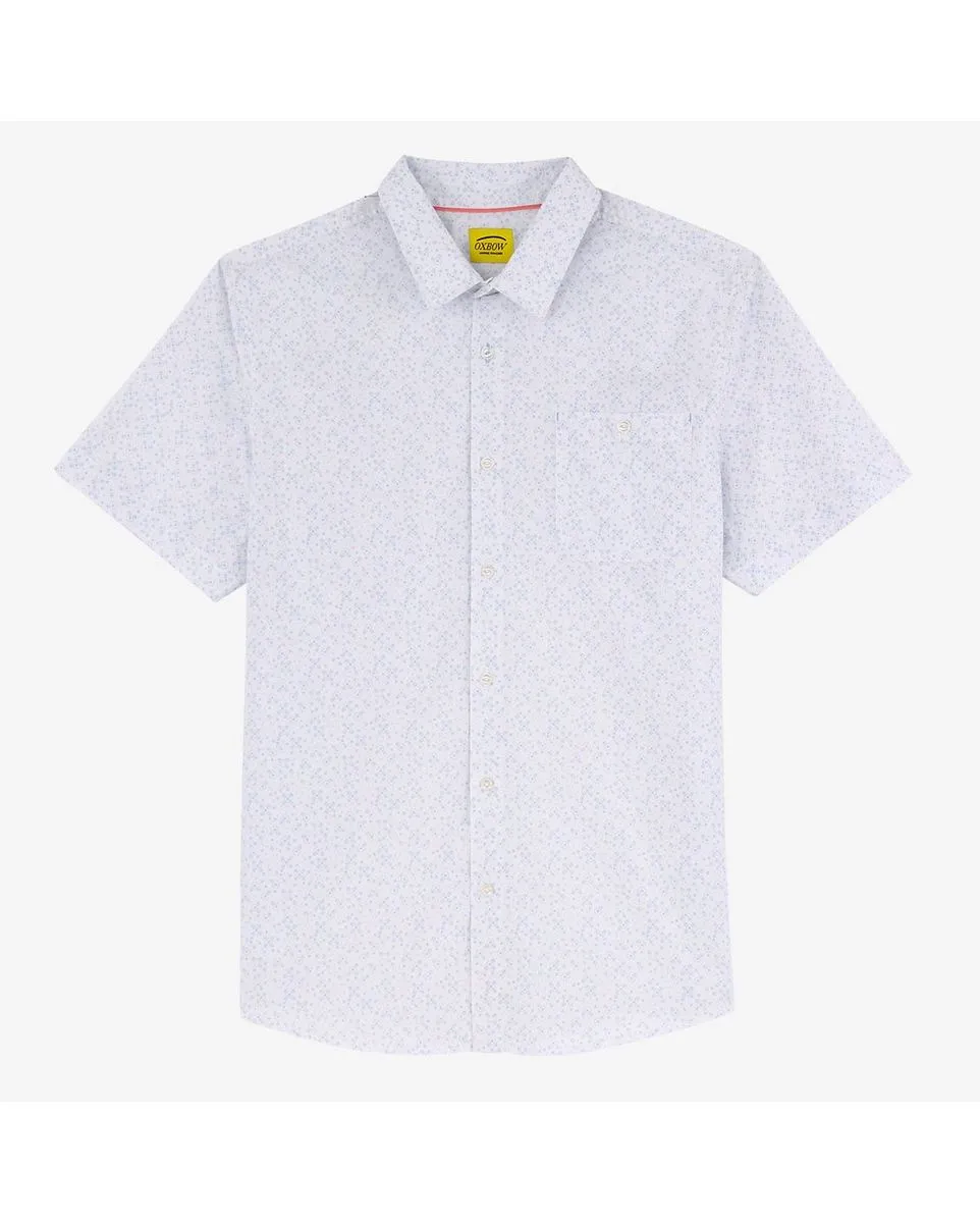 Chemise manches courtes Homme Oxbow CHEMISE MANCHES COURTES MICROPRINT ...