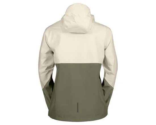 Veste imperméable Femme EXPLORAIR LIGHT DRYO 2.5L Blanc Coton/Vert Foin - Ref 421373-8009