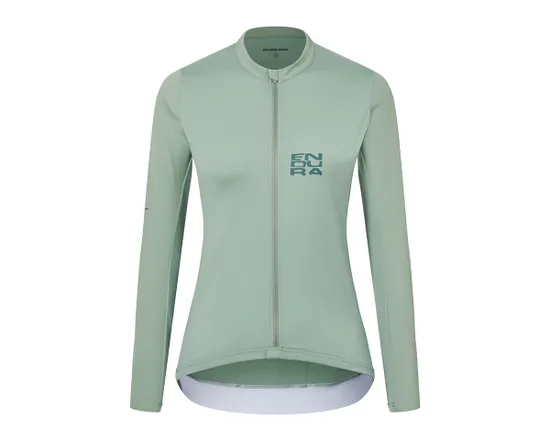 Maillot manches longues Femme ALLTRACK RIDE Vert Sauge - Ref E6265-GSA