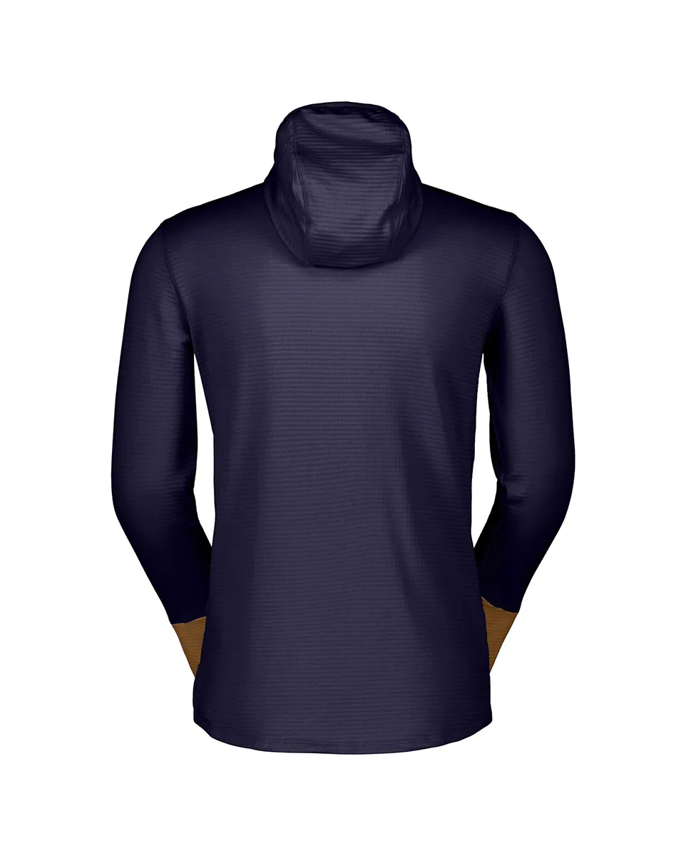 Veste polaire Homme DEFINED LIGHT HOODY Violet/Marron - Ref 414481-7731