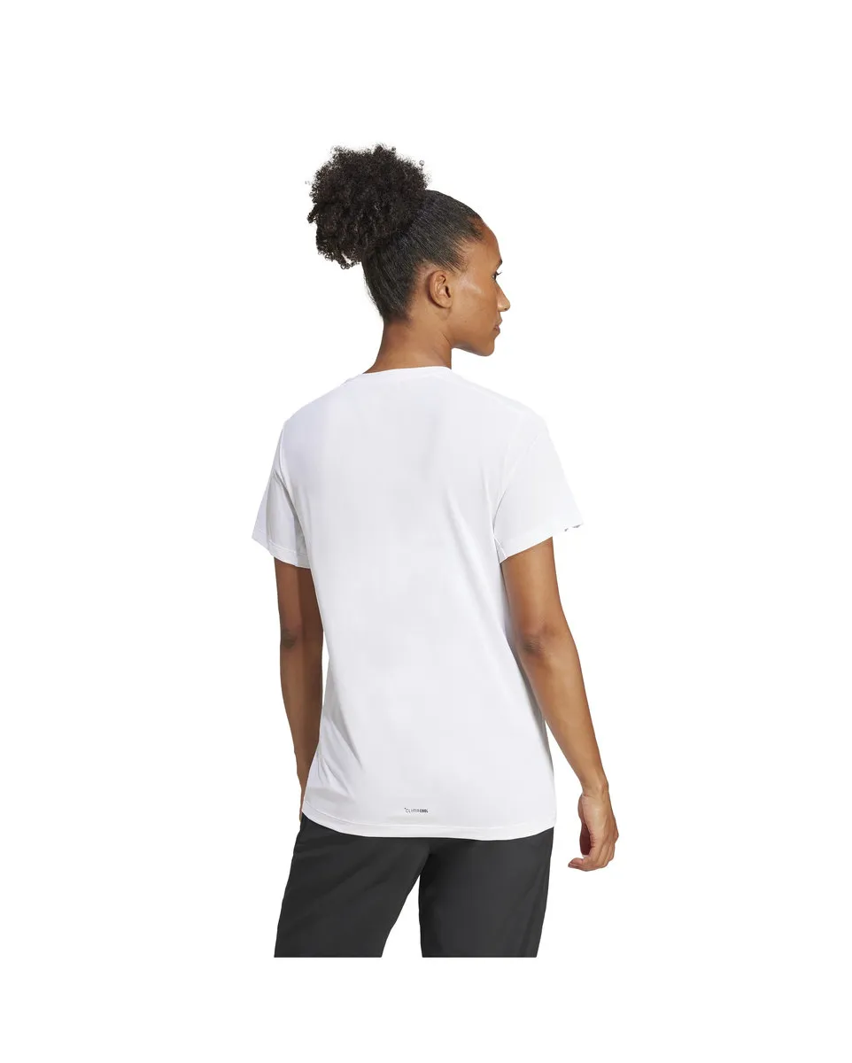 T-shirt Femme Adidas W MT LOG TECH T Blanc Sport 2000 - Ref JI9232